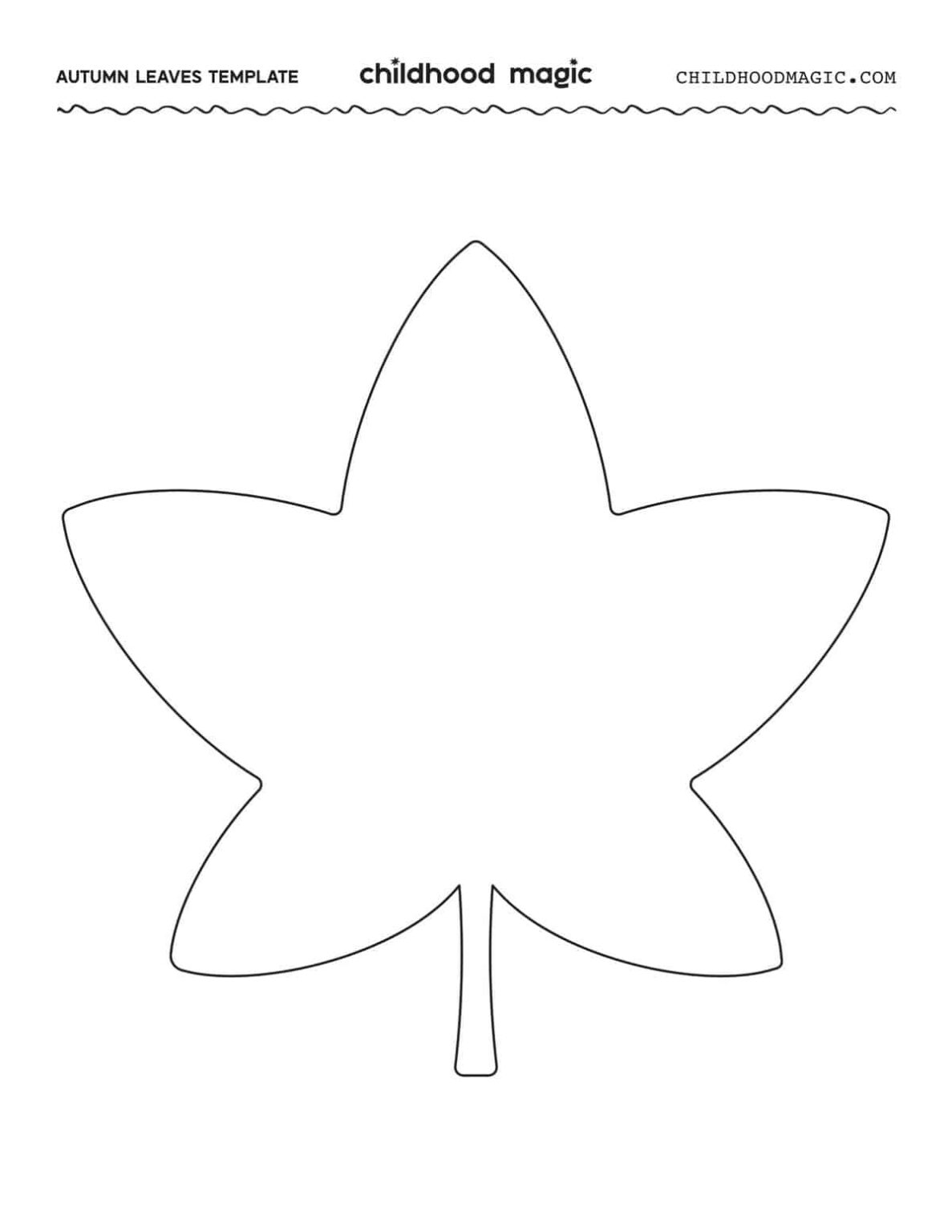 Oak Leaf Template Printable | Printable Fall Leaves